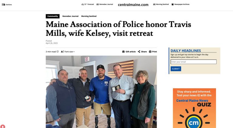 Travis Mills Foundation Seeks to Help Injured Veterans “Recalibrate ...